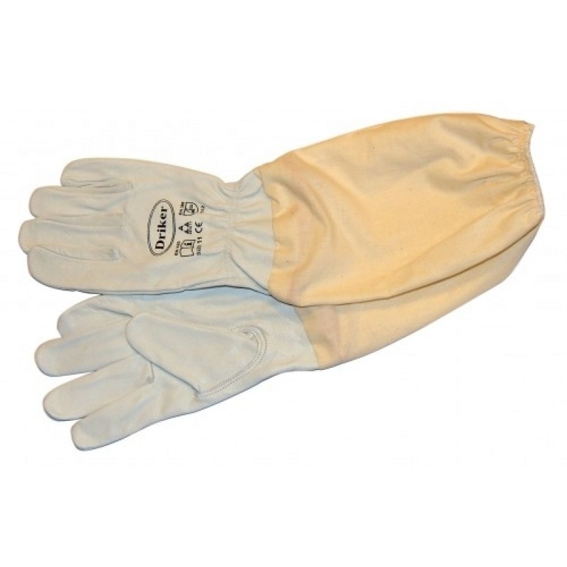 Manusi apicole din piele.